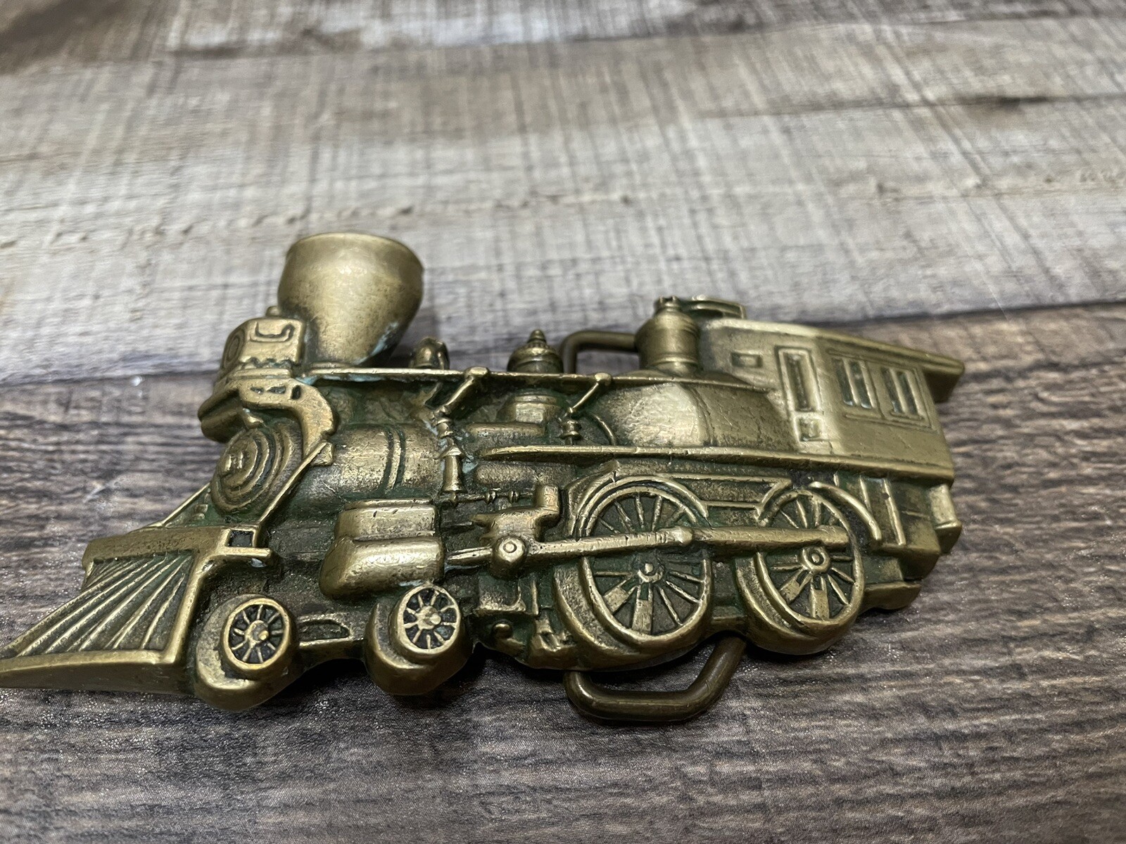 1978 Vintage Solid Brass Genuine Baron Train Locomoti… - Gem
