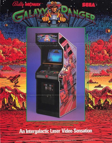 1984 GALAXY RANGER Video Game Machine Promo Flyer Rare Bally Midway ...