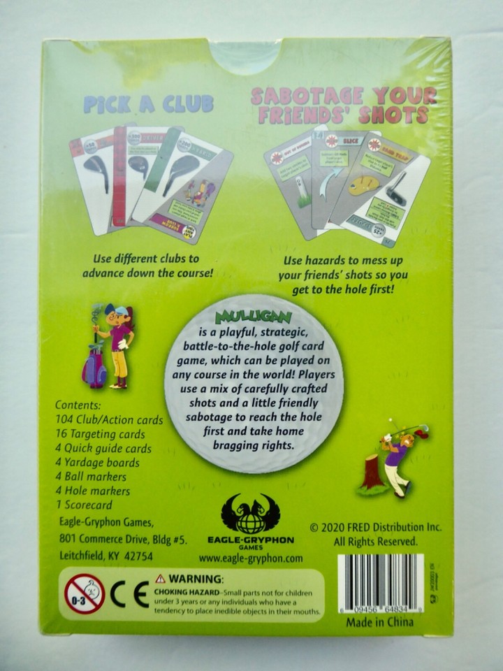 Mulligan The Golf Card Game Created By Jake Van Slooten & Cory Meyer ...