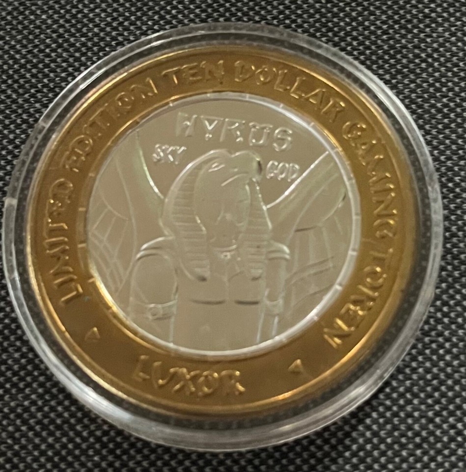 Limited Edition Ten Dollar Gaming Token Luxor Las Vegas 2000 .999 Silver | eBay