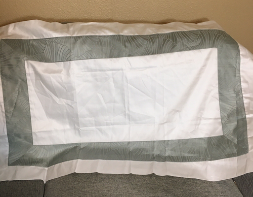 Frette Pillow Sham Case King Made in Italy Sage Trim Envelope Luxury ...