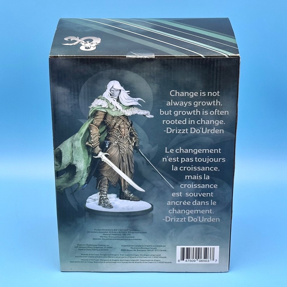 Dungeons and Dragons Drizzt Do'Urden Statue Figure 9" D&D Dark Elf ...