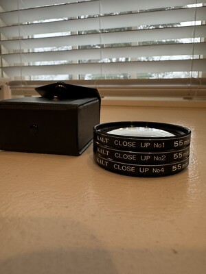 Kalt Close-Up Lens - Set of 3 - 55mm - No. 1, 2 and 4 w/ Storage Case ...