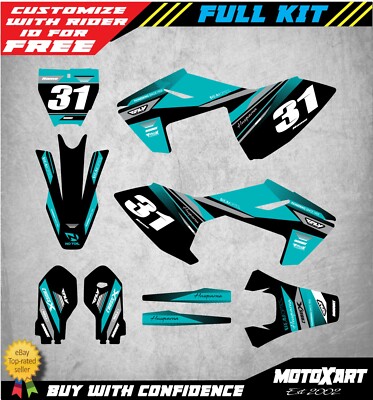 Full custom graphic kit fits Husqvarna TC 85 2018 - 2024 PREMIUM style ...