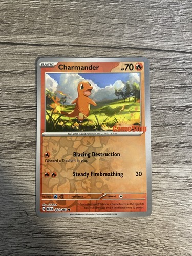 Pokémon TCG Charmander Scarlet & Violet-151 004/165 Reverse Holo ...