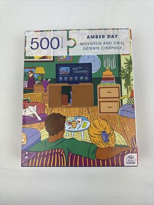 Amber Day Spin Master 500 Piece Jigsaw Puzzle MovieFlix and Chill New ...