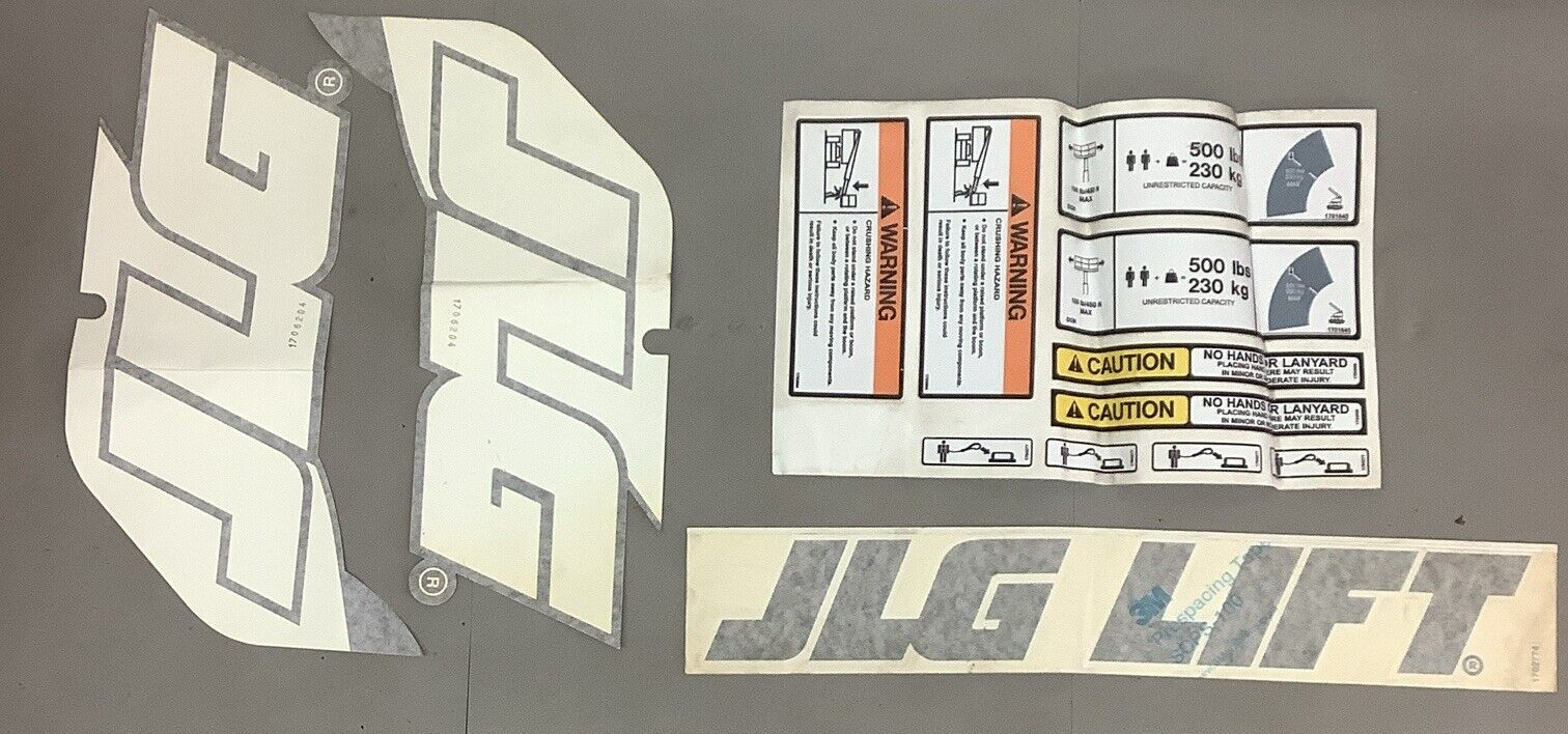 JLG 1706204 Decal And Warning Sticker Set (b428) | eBay