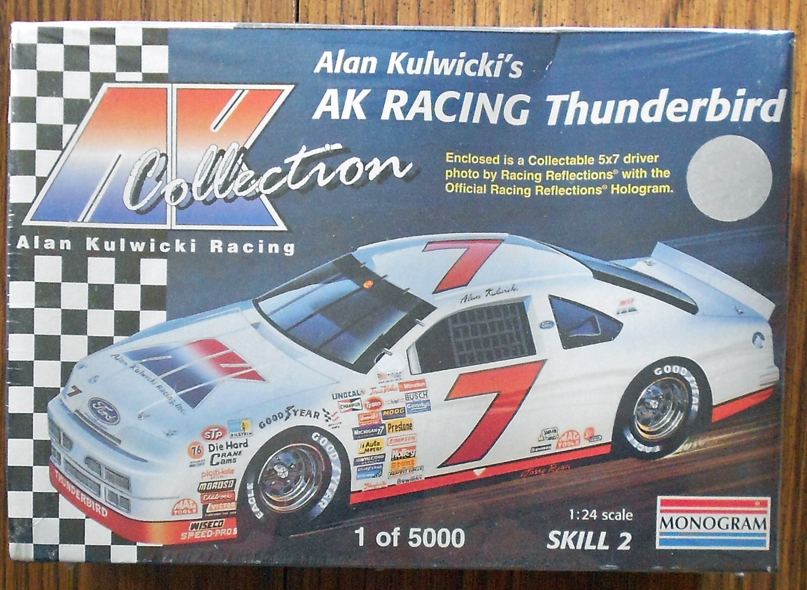 VHTF Monogram Alan Kulwicki Hooters Thunderbird Model Car 1 of 5000 for ...