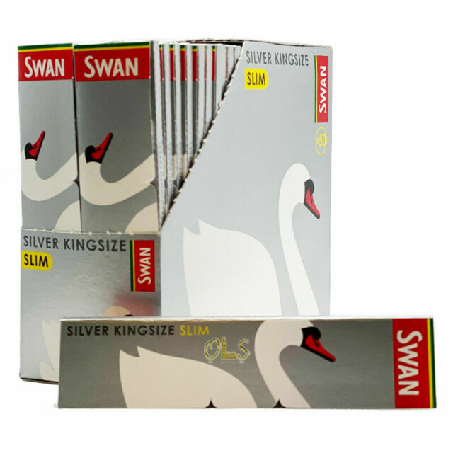 Swan Silver Kingsize Slim Tobacco Rolling Papers - 5 Packets for sale ...