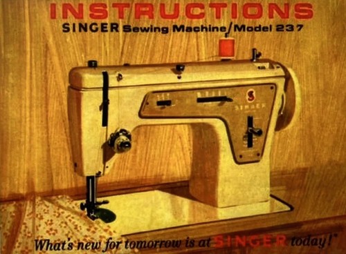 Large Deluxe-Edition Instructions Manual Singer 237 Sewing Machine | eBay