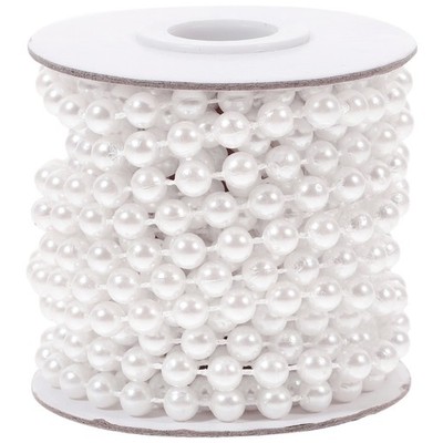1Roll Meters DIY Bead String Pearl Chain for Craft Decoration Beads ...