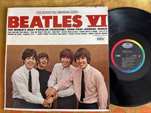 Beatles VI 1965 Stereo US LP With Revised Back Cover Text | eBay