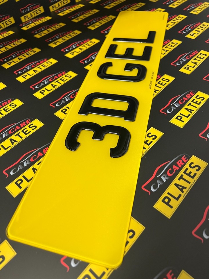 Number Plate Road Legal custom 3D Gel, 4D and printed reg plates - Fast ...