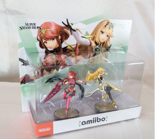 NEW Nintendo amiibo Pyra Mythra Double Set Super Smash Bros. Homura ...