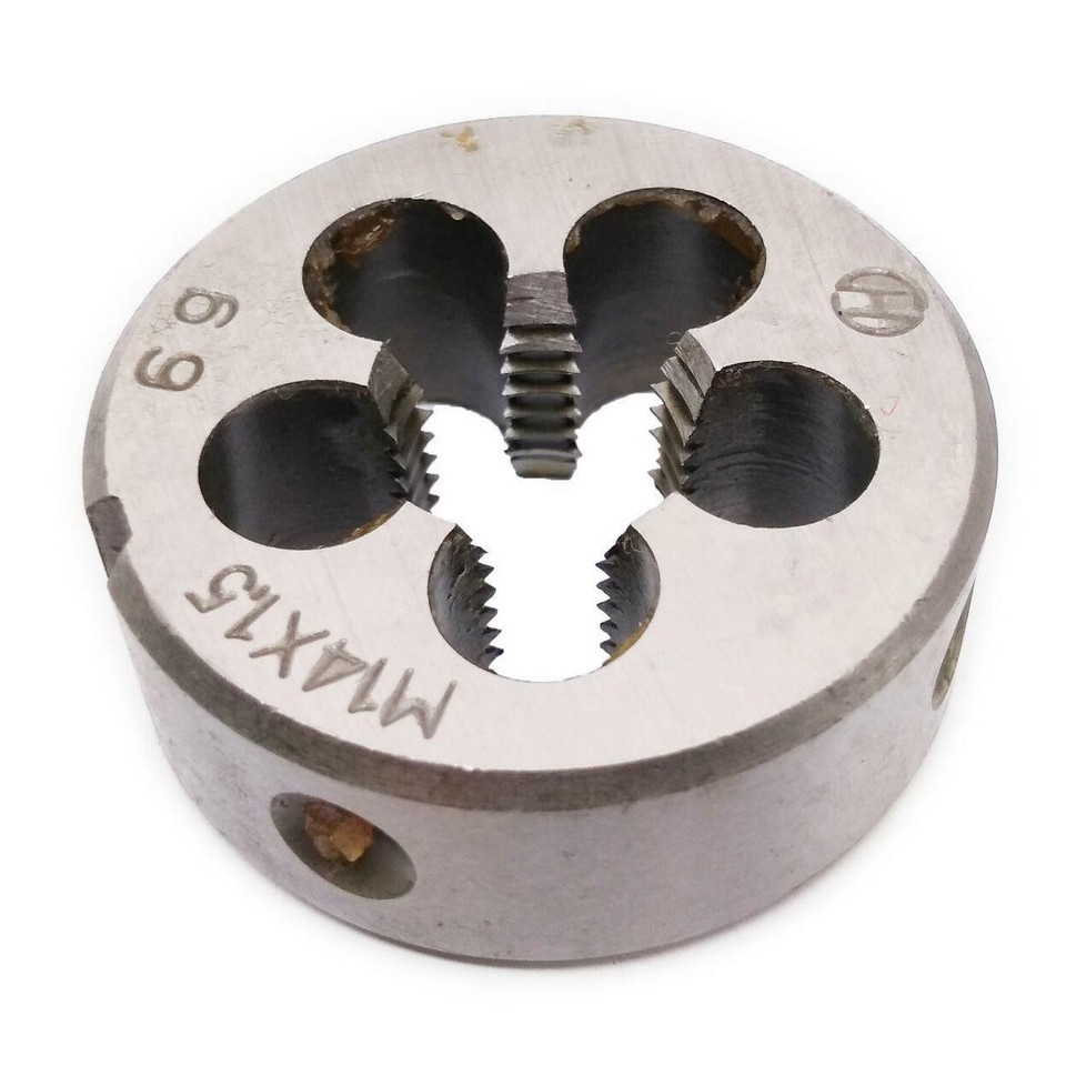 HSS M14 x 1.5mm Taper & Plug Tap & M14 x 1.5mm Die Metric Thread Right ...