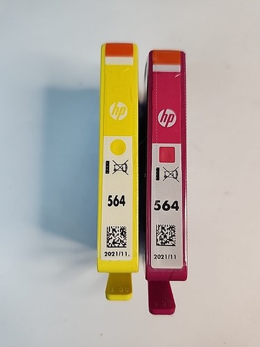 *2* HP Ink 564 Genuine OEM Photo Color Cartridge [Magenta Yellow] EXP ...