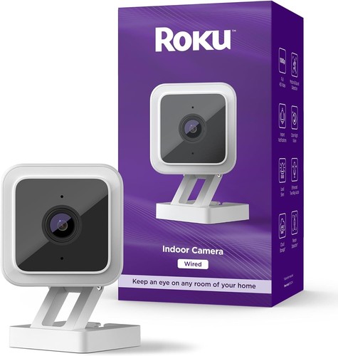 Roku Smart Home Indoor Camera SE Wi-Fi - Wired Security Surveillance ...