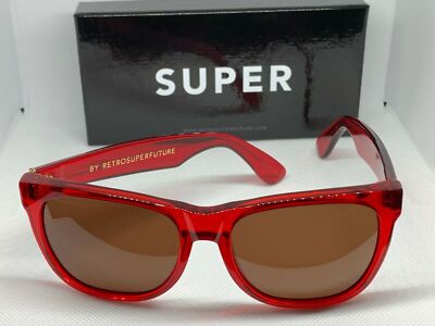 RetroSuperFuture 896 Classic Ruby Red Frame Size 55mm Sunglasses NIB | eBay