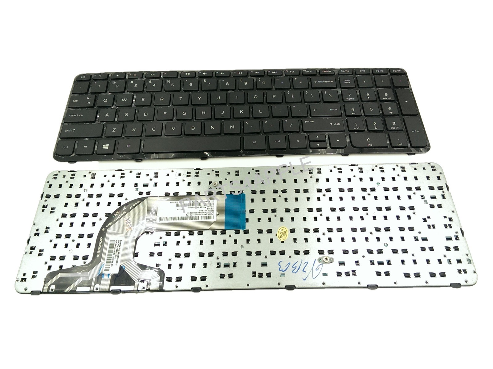 New HP Keyboard US with Frame 2B-06901Q111 9Z.N9HPQ.201 R65 749658-001 ...