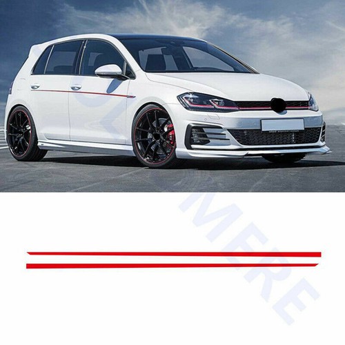 Racing Sport Stripes Car Waist Line Sticker For Volkswagen Golf MK7 MK6 ...