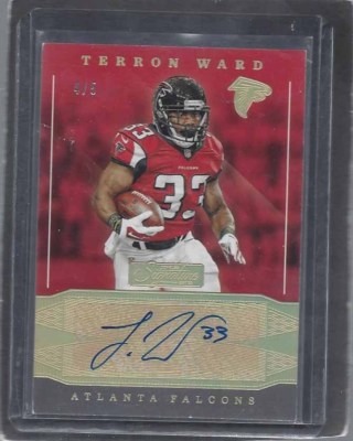 TERRON WARD 2016 DONRUSS SIGNATURE SERIES GOLD FALCONS AUTO #D 4/5 | eBay