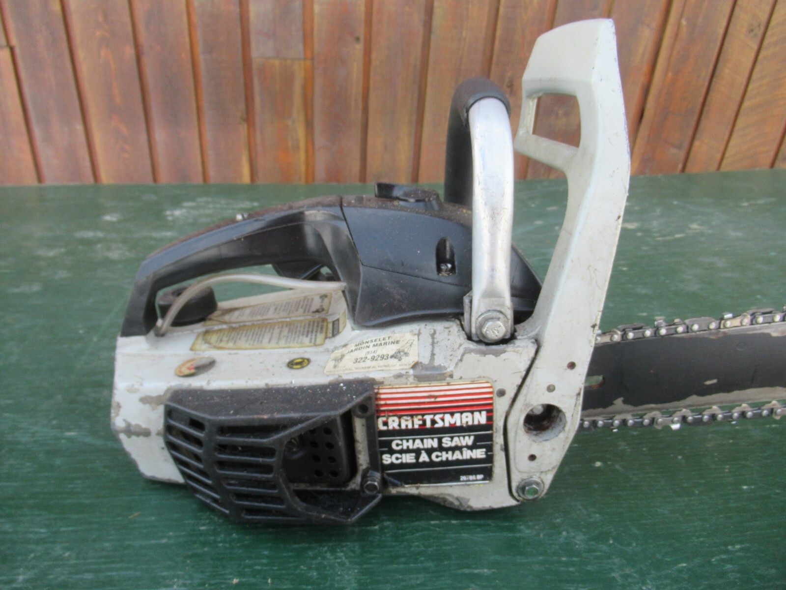 Vintage Chainsaw CRAFTSMAN 2.0/33CC Chain Saw with 15" Bar | eBay