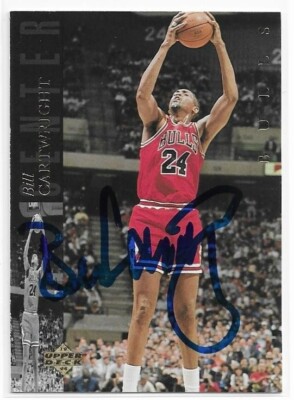 BILL CARTWRIGHT Autographed Signed 1993-94 Upper Deck SE card #62 ...