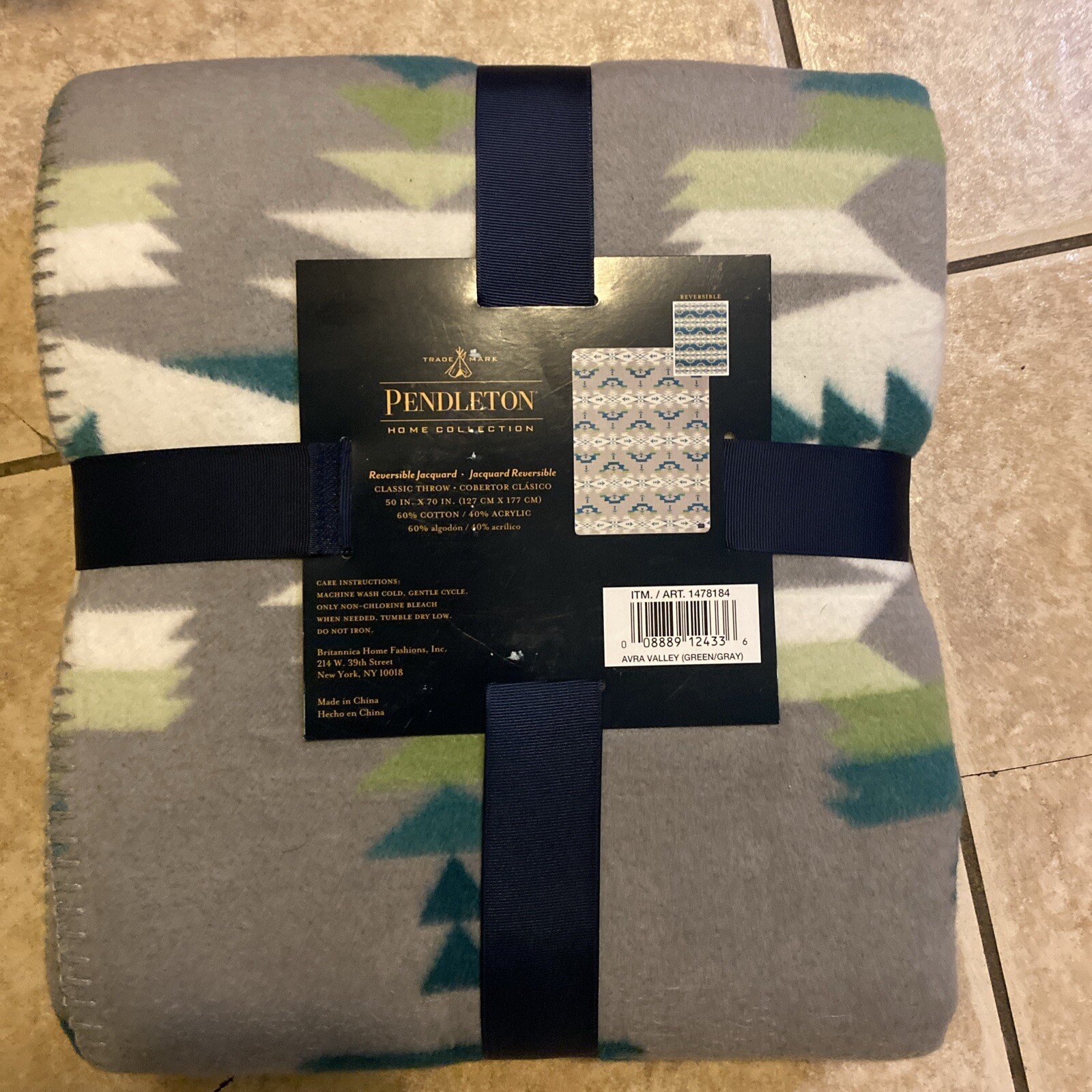 New Pendleton Home Collection Blanket Reversible Jacquard Classic Throw ...