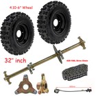 815mm Drift Rear Live Axle Kit Wheels Hubs Tire Sprocket ATV Quads Go ...