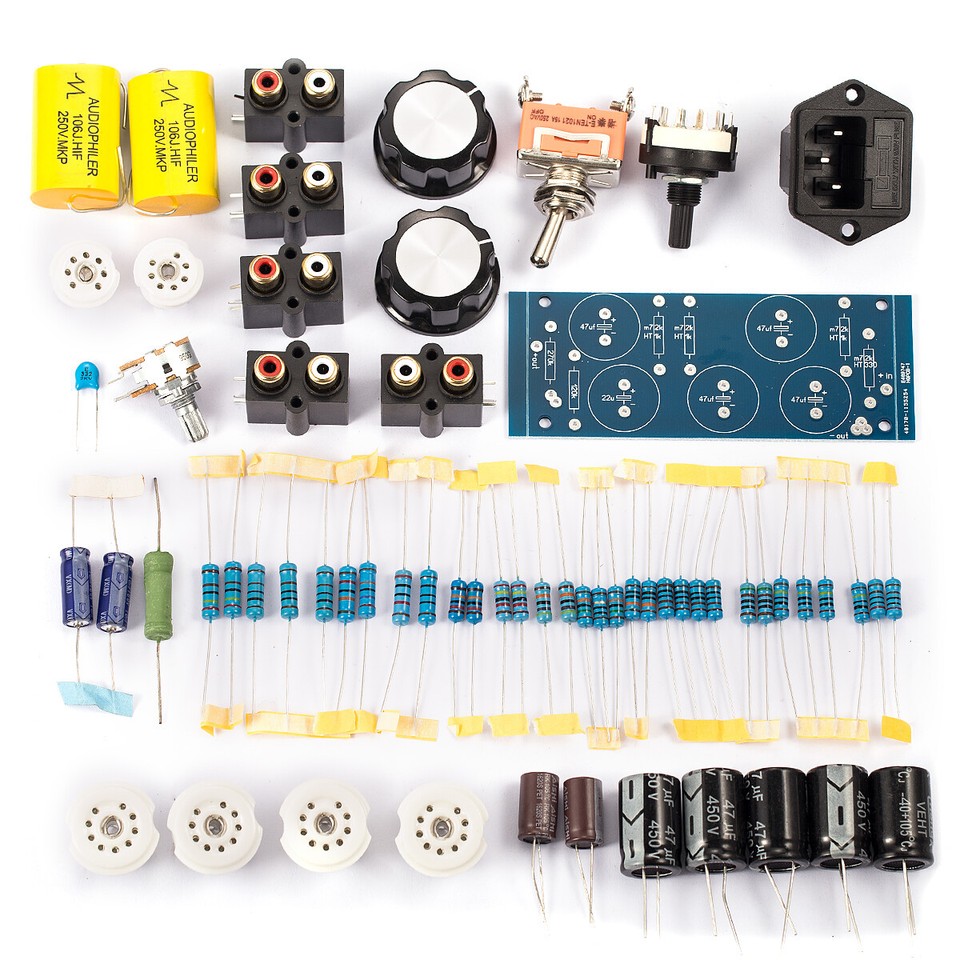 Douk Audio Vacuum Tube Preamp Home Stereo Audio Pre-Amplifier DIY Kit ...