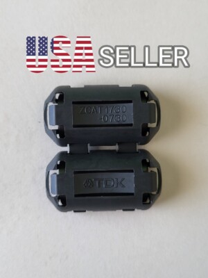 1x TDK EMI RFI Filter TDK 7mm Clip Snap Around Ferrite ZCAT 1730-0730 ...