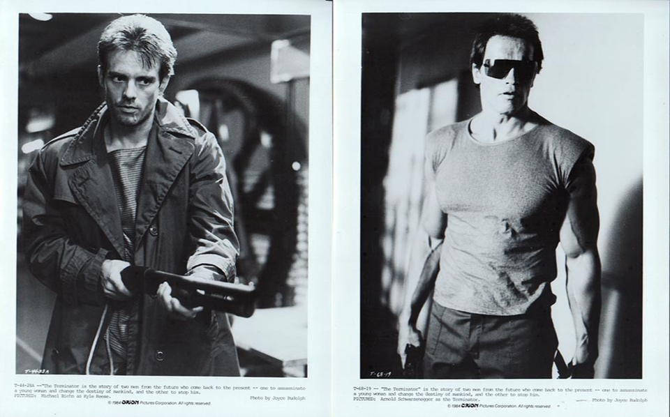 THE TERMINATOR PRESS KIT w/8 + 1 PHOTOS + NOTES + FOLDER ARNOLD ...