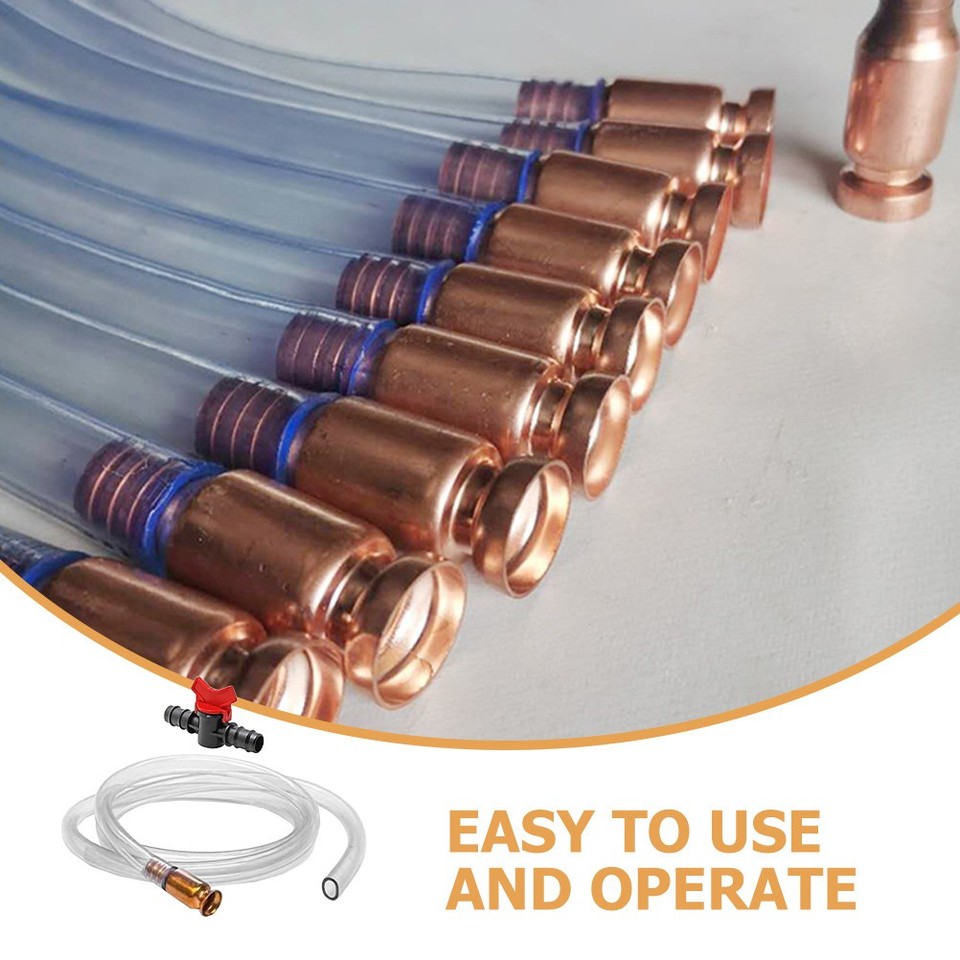1 Set Siphon Hose Oil Transfer Hose 1/2 Inch Fuel Transfer Hose Oil ...