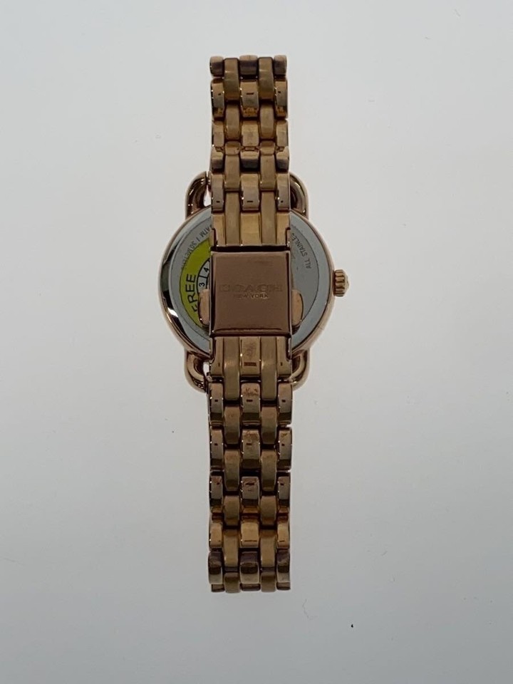 COACH Quartz watch/analog/stainless steel/BEG/GLD | eBay UK