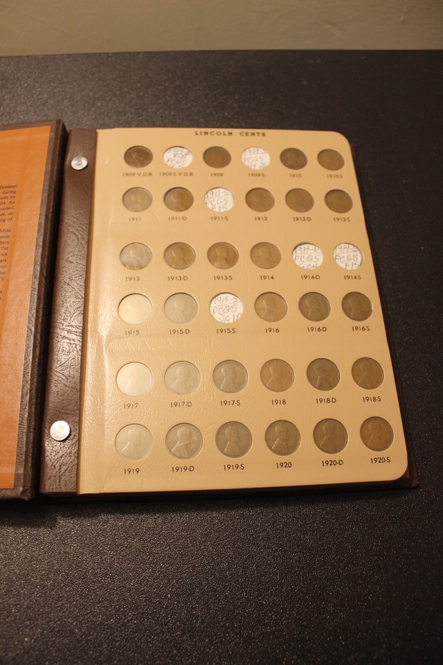 Lincoln Wheat Penny Collection-Complete 1909-1958-w/16 slabbed coins ...