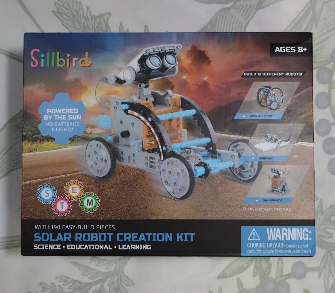NEW Sillbird STEM Solar Robot Creation Kit 12 In 1 Building 190 Pieces ...