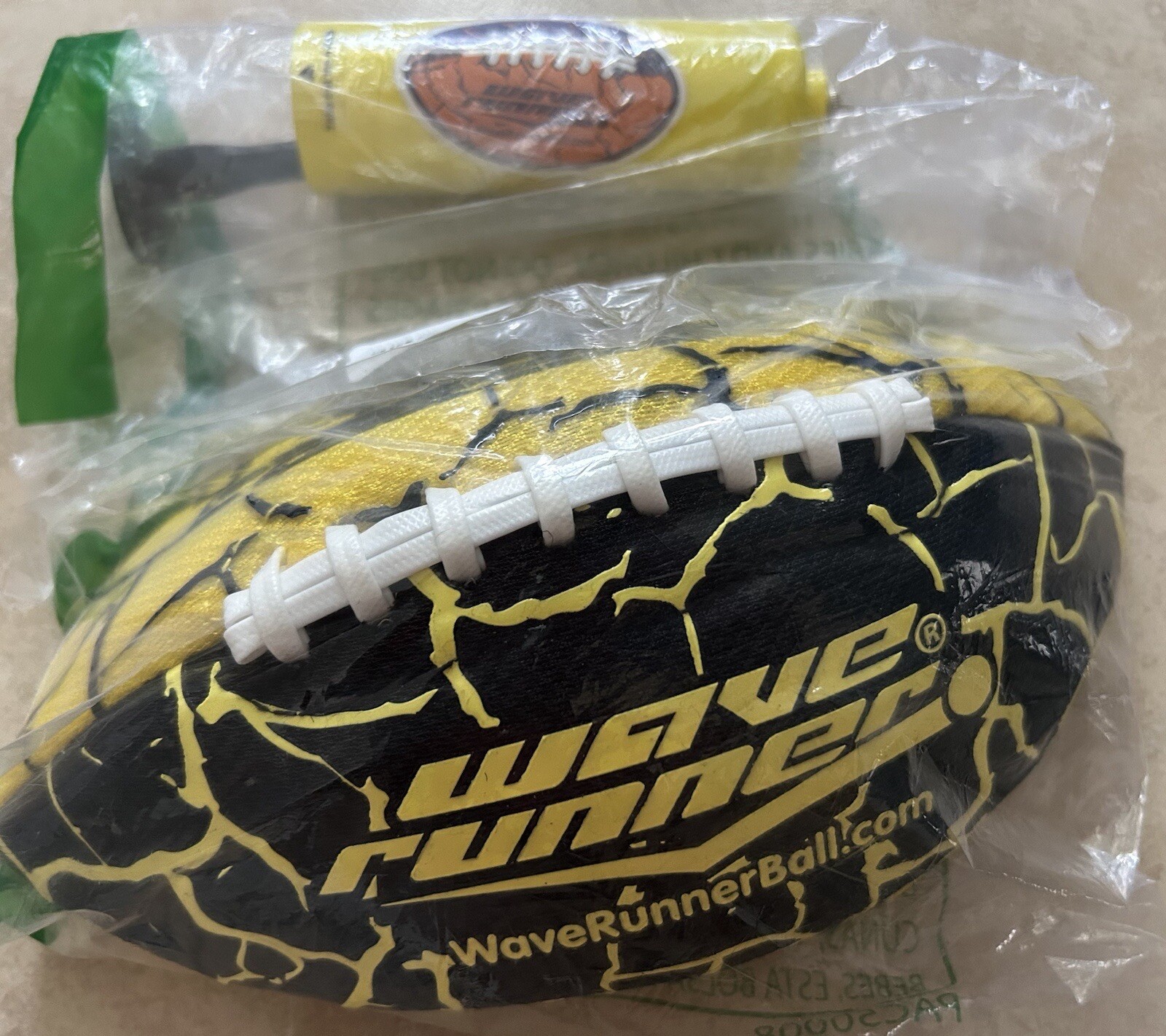 Wave Runner Grip It Waterproof Football- Size 9.25 Inches with Sure ...
