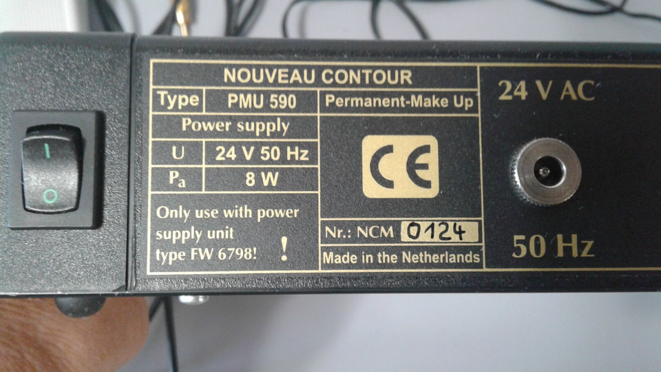 Nouveau Contour PMU 590 Permanent Makeup Machine w/ Pen Foot Pedal ...