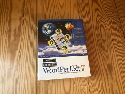 VTG Corel WordPerfect 7 Suite Software For Windows 95 Brand New Old ...