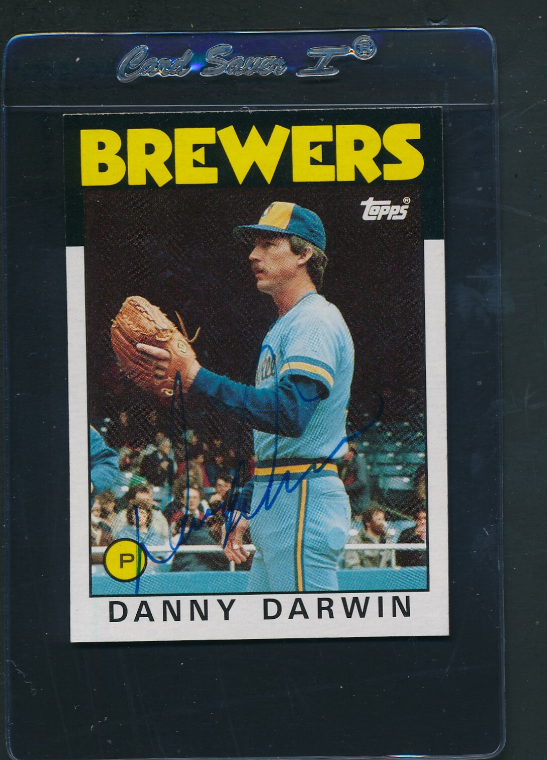 1986 Topps #519 Danny Darwin Brewers Signed Auto *C3379 | eBay