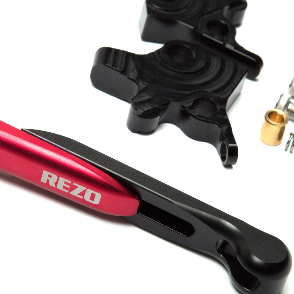 Rezo Extendable Red Motorcycle Levers for Kawasaki EN 650 Vulcan S 2015 ...