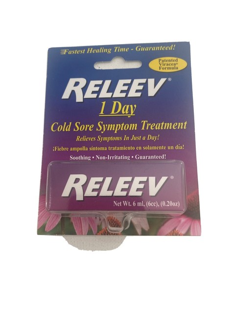 Releev 1 Day Cold Sore Symptom Treatment 6ml Exp 2022 for sale online ...