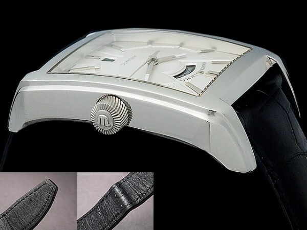 Maurice Lacroix Pontos Rectangular Day Date PT6237-SS001-13E Silver Men ...