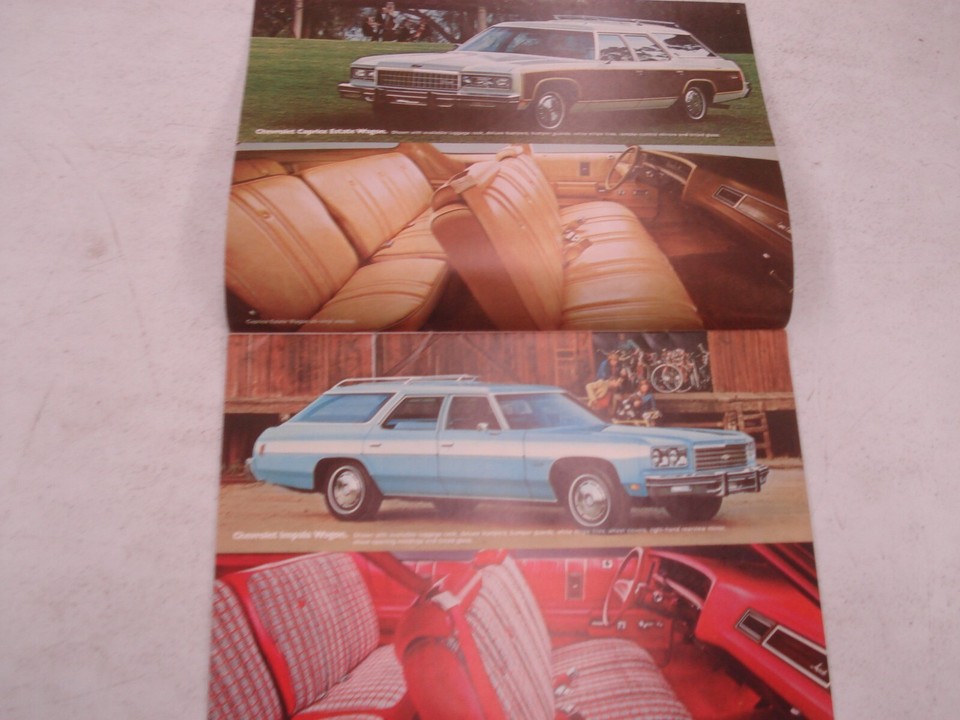 1976 CHEVY BLAZER SUBURBAN WAGONS SALES BROCHURE SHOWROOM SALES FLYER ...