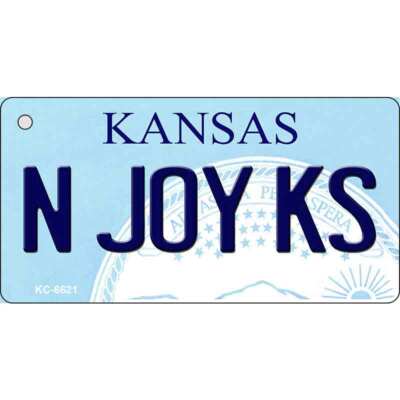 N Joy KS Kansas State License Plate Tag Novelty Key Chain KC-6621 | eBay