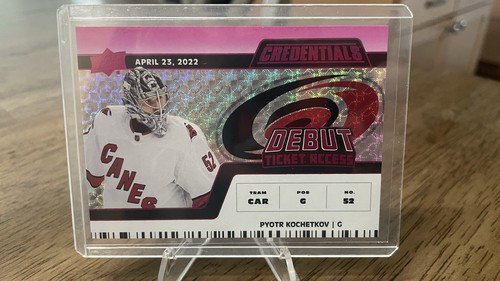 Pyotr Kochetkov Rookie Debut Ticket Access /49 Upper Deck Credentials ...