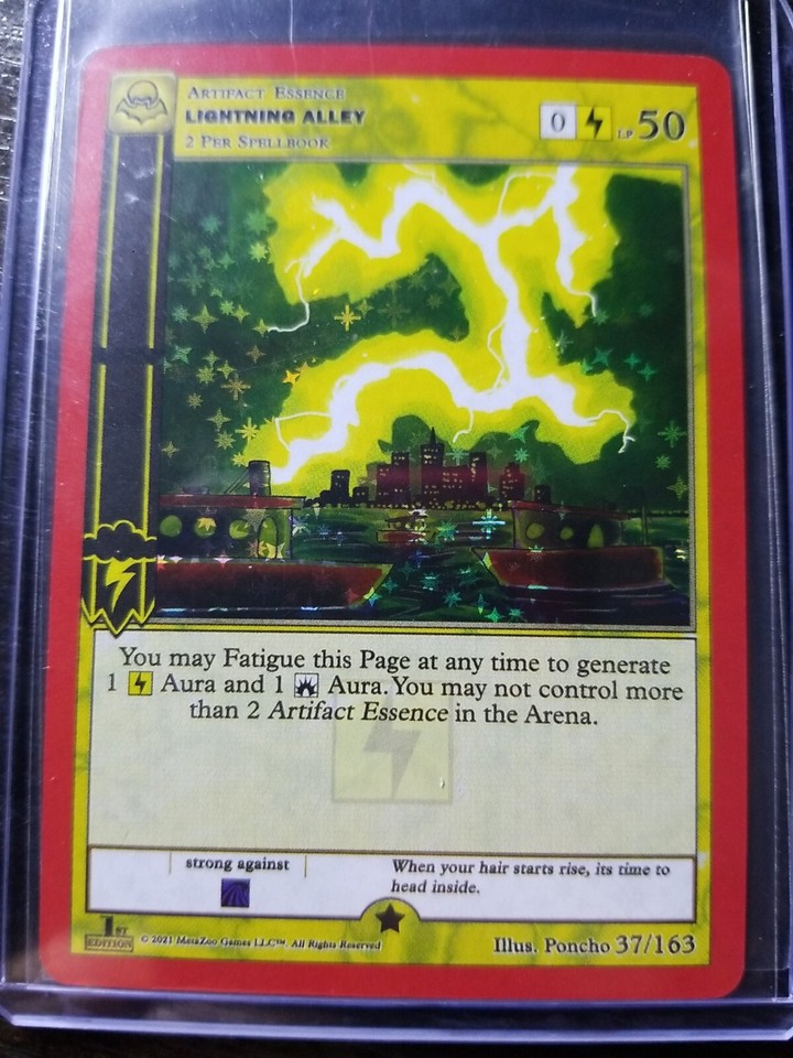 Lightning Alley - Full Holo - Metazoo Singles - Nightfall 1st Edition ...