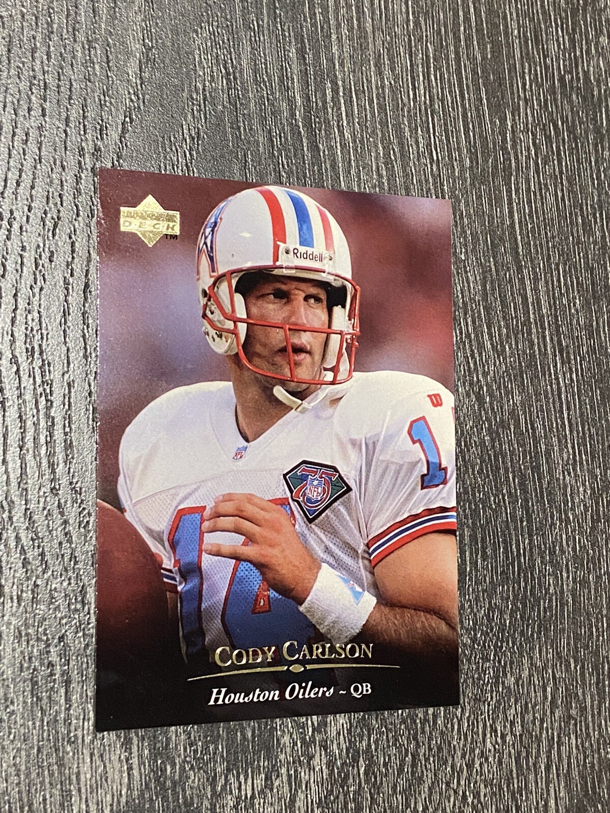 1995 Upper Deck Electric Gold Houston Oilers Football Card #220 Cody Carlson | eBay