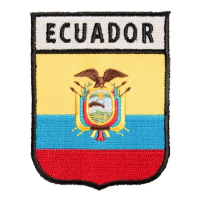 Ecuador Flag Shield Patch, Latin American Country Flag Patches | eBay