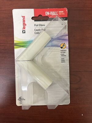 Wiremold White 90 Deg Flat Elbow B6 Wiremold B6 086698821035 White | eBay